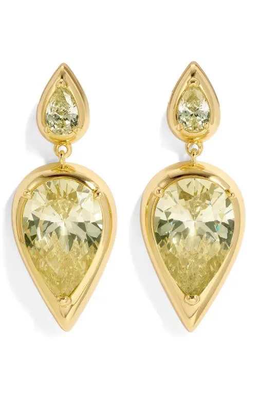 Lili Claspe Imara Cubic Zirconia Drop Earrings - Gold