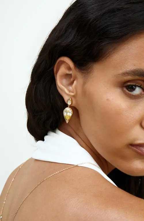 Lili Claspe Imara Cubic Zirconia Drop Earrings - Gold