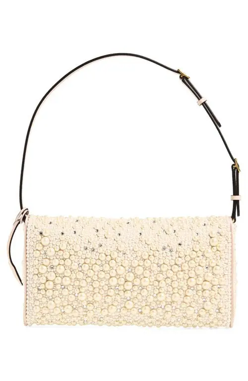 Valentino Garavani Small Devain Faux Pearl Clutch