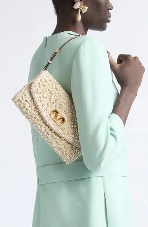 Valentino Garavani Small Faux Pearl Clutch