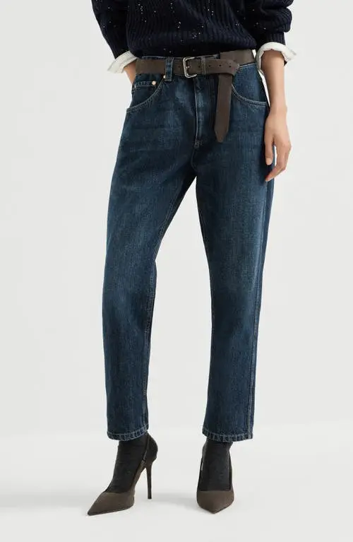 Brunello Cucinelli Authentic Straight Trousers With Shiny Bartack
