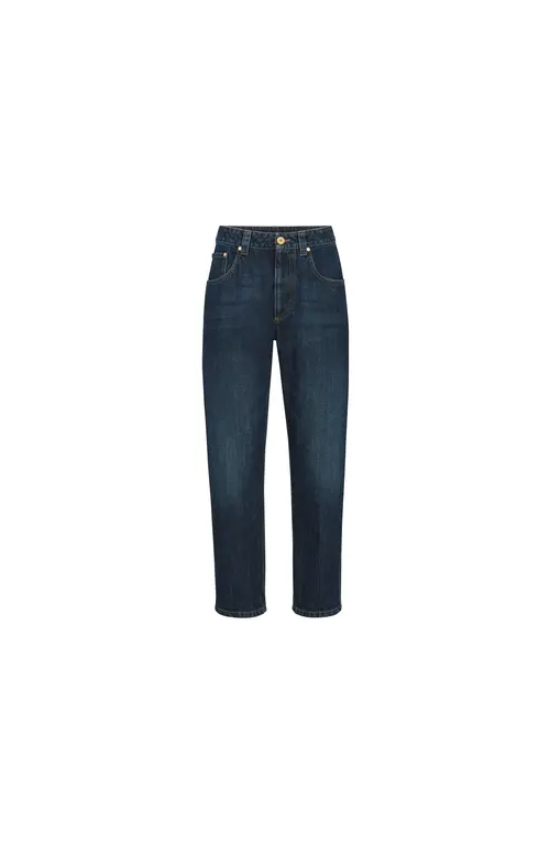 Brunello Cucinelli Authentic Straight Trousers With Shiny Bartack