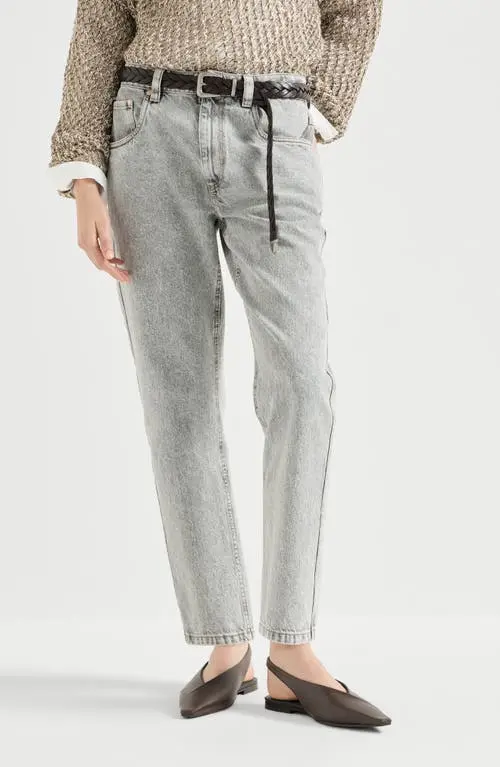 Brunello Cucinelli Authentic Straight Leg Trousers - Light Grey