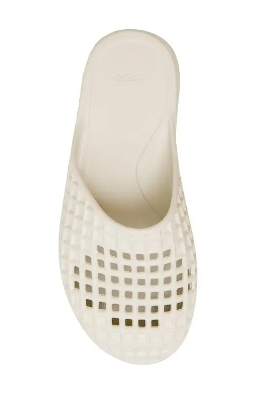 LUSSO CLOUD Rosa Perforated Slide - Bone White