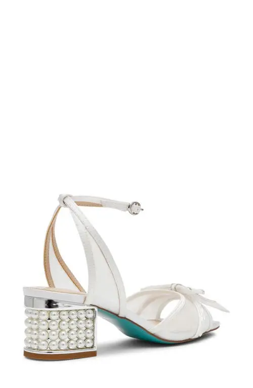 Betsey Johnson Cody Ankle Strap Sandal - Ivory