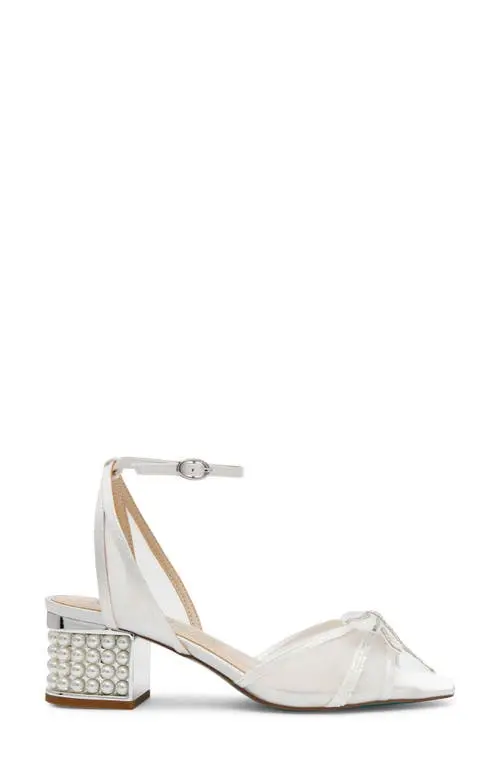 Betsey Johnson Cody Ankle Strap Sandal - Ivory