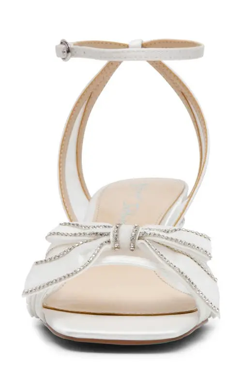 Betsey Johnson Cody Ankle Strap Sandal - Ivory