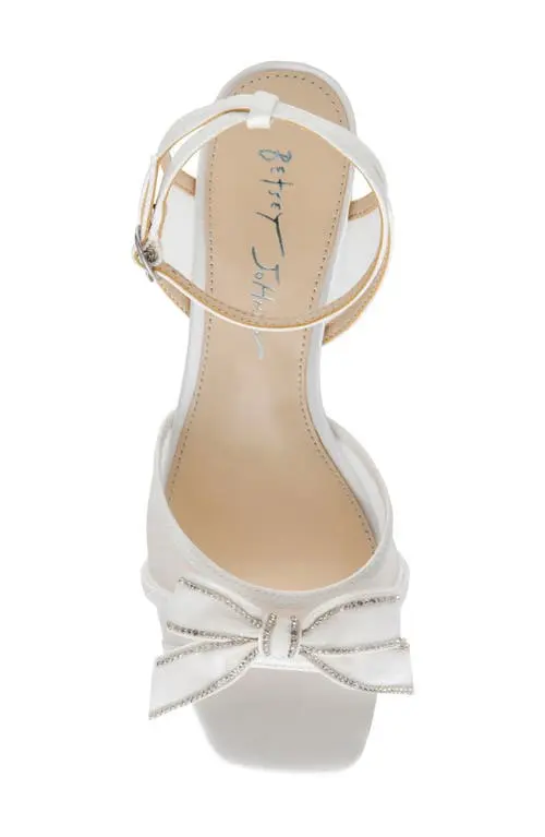 Betsey Johnson Cody Ankle Strap Sandal - Ivory