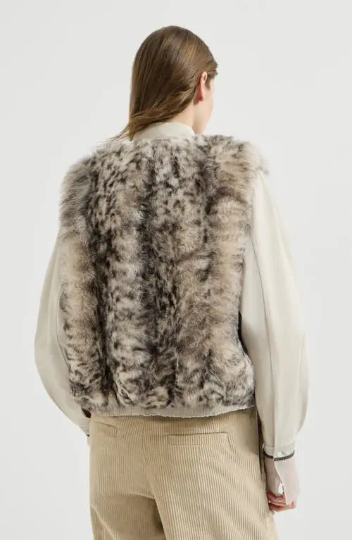 Brunello Cucinelli Lynx-effect Shearling Reversible Vest