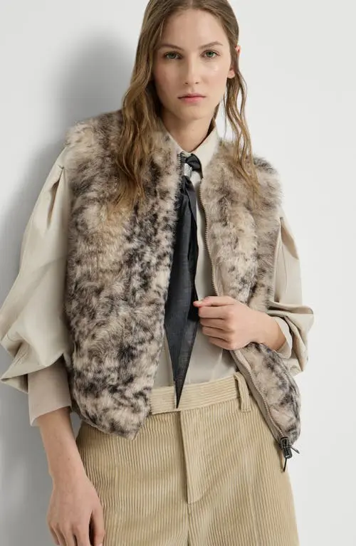 Brunello Cucinelli Lynx-effect Shearling Reversible Vest