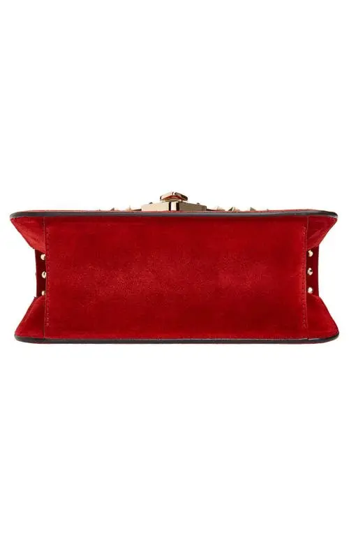 Valentino Garavani Small Rockstud Shoulder Bag - Red