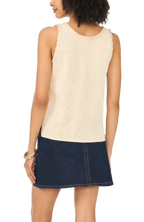 Vince Camuto Whipstitched Cotton Tank