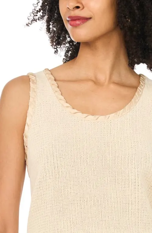 Vince Camuto Whipstitched Cotton Tank