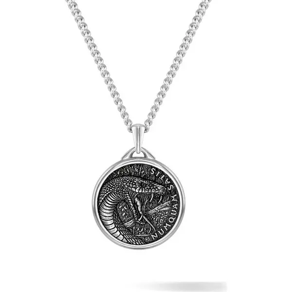 VINCERO Gender Inclusive The Mamba Pendant Necklace - Silver