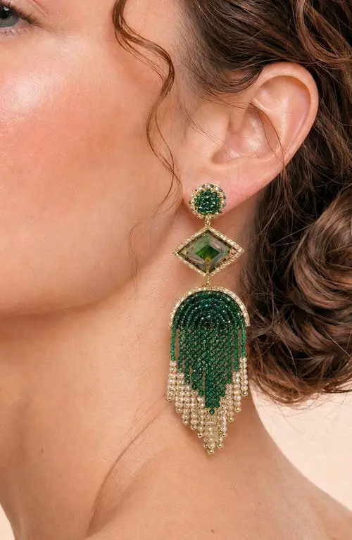 Deepa Gurnani Sneha Chandelier Earrings
