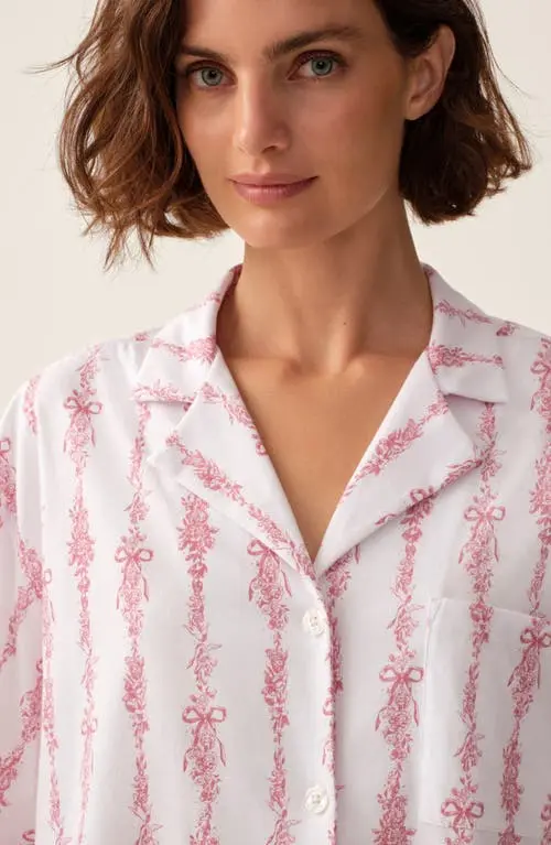 PETITE PLUME Olivia Pima Cotton Wide Leg Pajamas