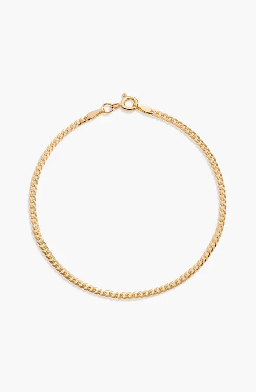 AURATE Cuban Chain Bracelet - Yellow