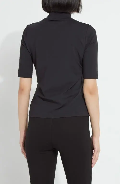 Lyssé Clara Mock Neck Top - Black