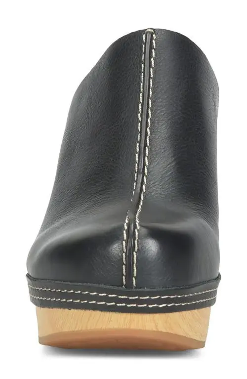 Kork-Ease® Gwendolyn Leather Clog - Black Leather