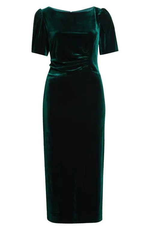 JESSICA HOWARD Boatneck Velvet Gown