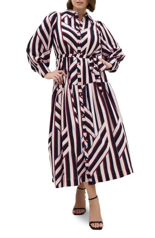 City Chic Long Sleeve Dress