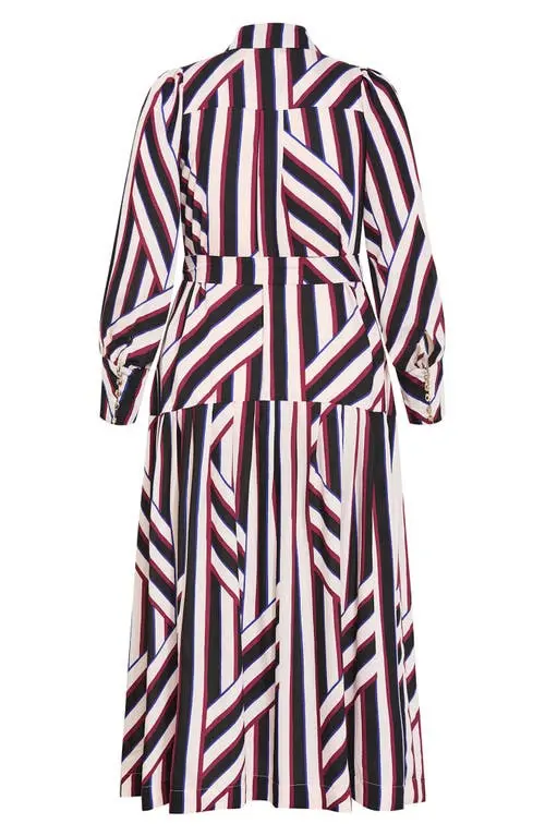 City Chic Long Sleeve Dress