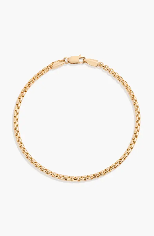 AURATE Round Box Chain Bracelet