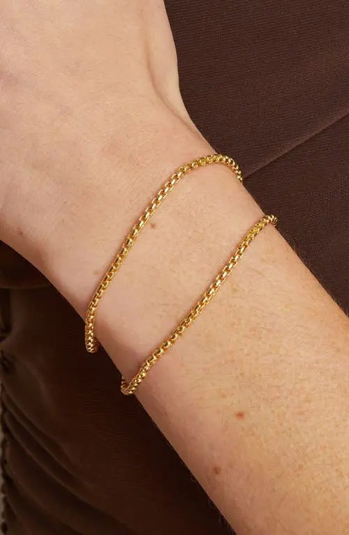 AURATE Round Box Chain Bracelet