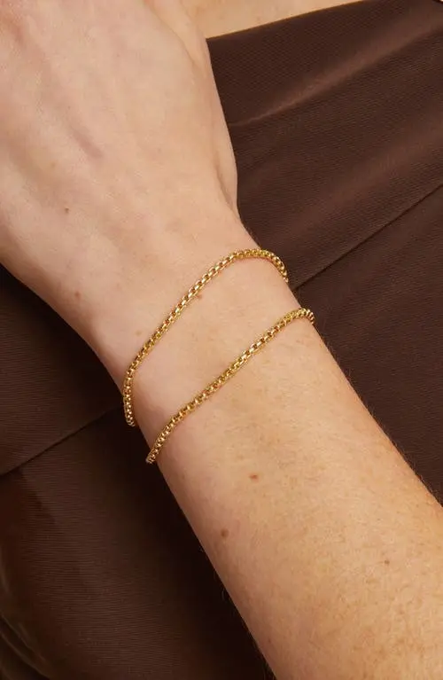 AURATE Round Box Chain Bracelet