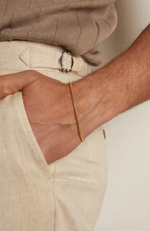 AURATE Round Box Chain Bracelet