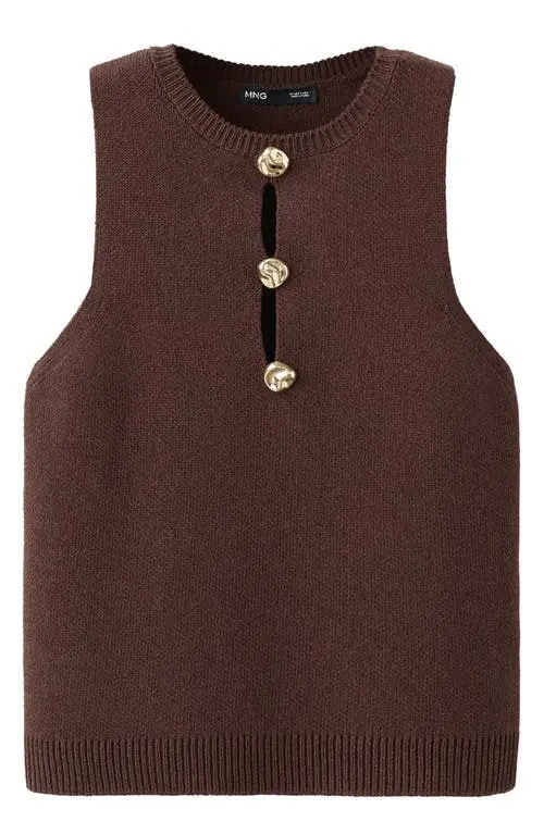 Mango Beaded Knit Tank