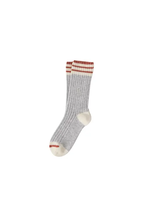 Brunello Cucinelli Cashmere Rib Knit Socks - Light Grey