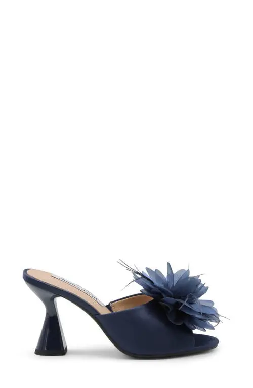CHARLES DAVID Kamchi Floral Appliqué Slide Sandal