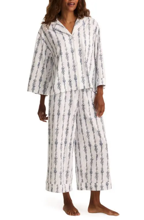 PETITE PLUME Olivia Pima Cotton Wide Leg Pajamas