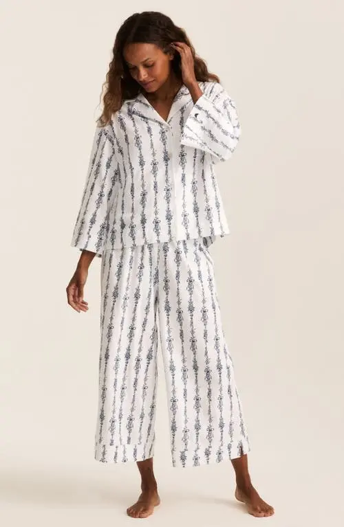 PETITE PLUME Olivia Pima Cotton Wide Leg Pajamas