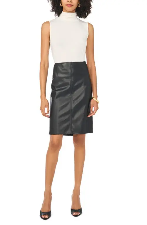 Vince Camuto Faux Leather Skirt
