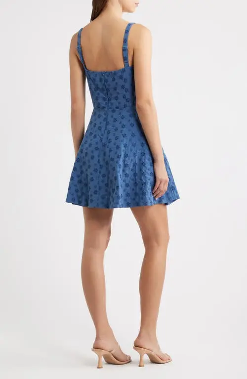EMERALD SUNDAE Tie Front Fit And Flare Dress