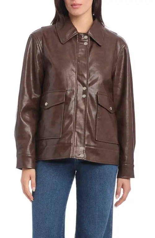 Sanctuary Faux Leather Bomber Jacket