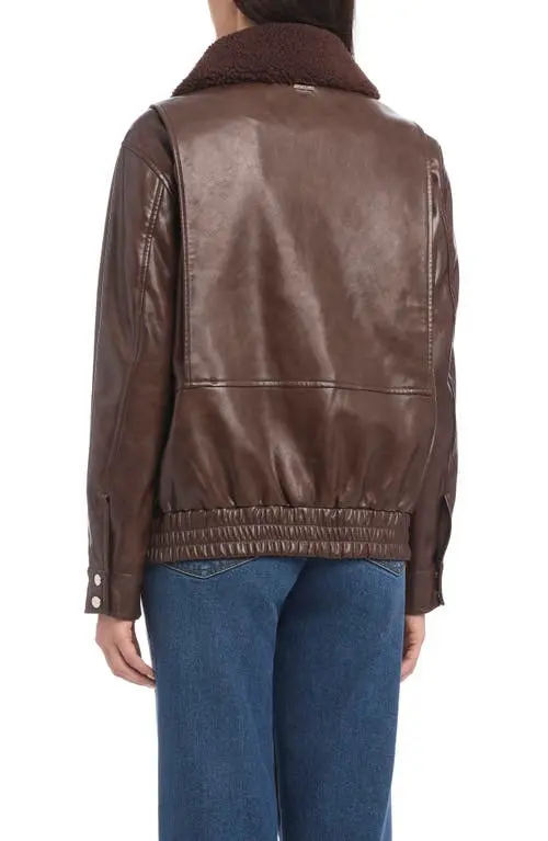 Sanctuary Faux Leather Bomber Jacket