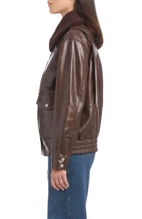 Sanctuary Faux Leather Bomber Jacket