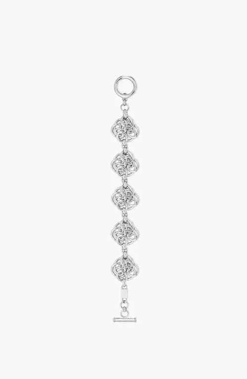 YOJ Sculptural Motif -plated Bracelet