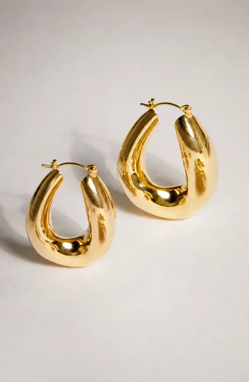 YOJ Falin Maxi Hoop Earrings - Gold