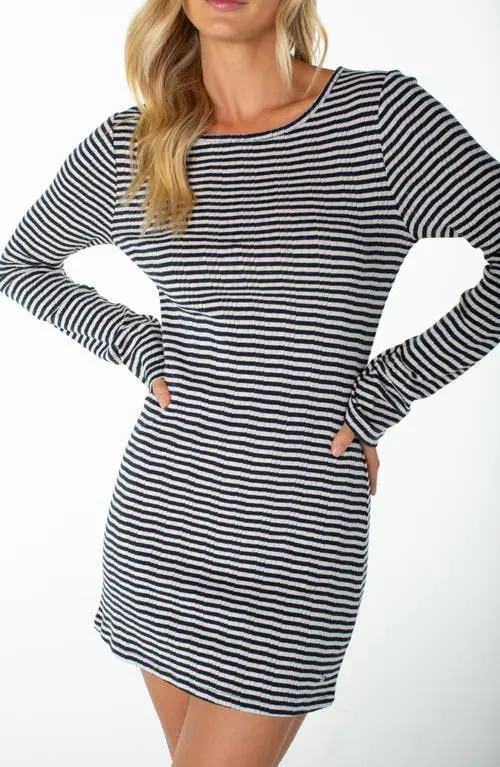 Roxy Hermosa Stripe Long Sleeve Minidress
