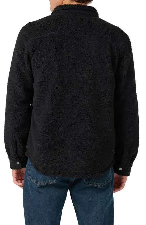 O'Neill Glacier Solid Superfleece Snap-up Overshirt - Black
