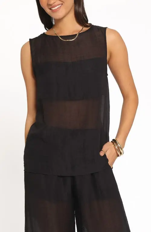 PETAL & PUP Vayla Paneled Sheer Top