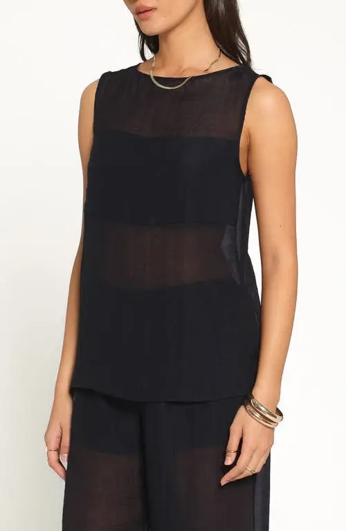 PETAL & PUP Vayla Paneled Sheer Top