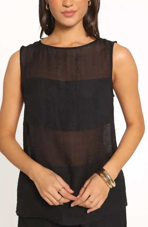 PETAL & PUP Vayla Paneled Sheer Top