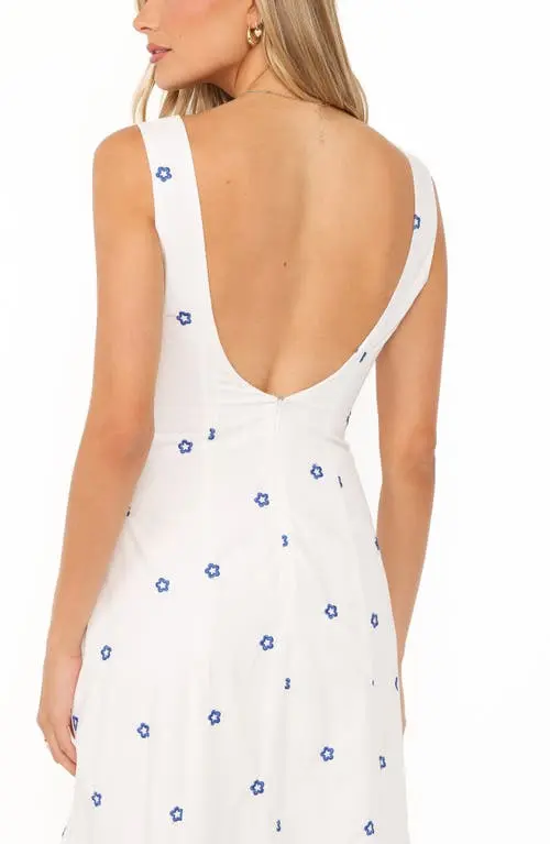 PETAL & PUP Luellen Embroidered Sleeveless Maxi Dress