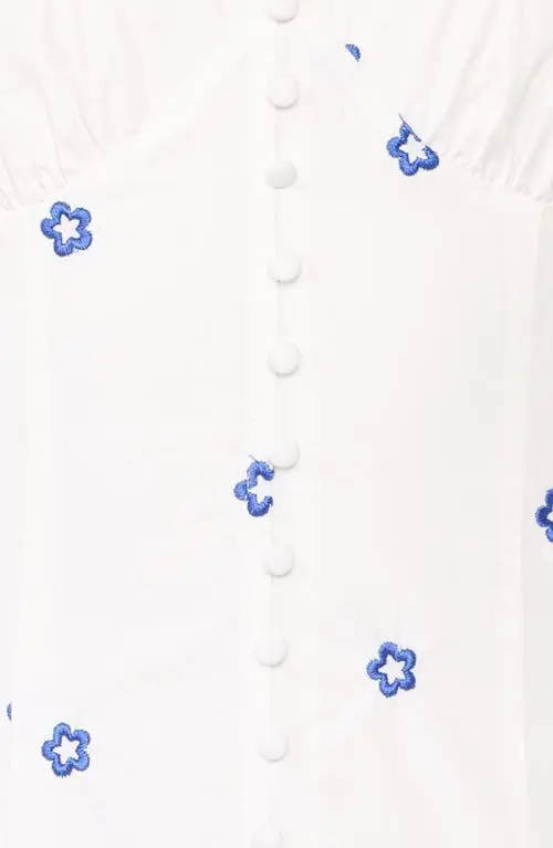 PETAL & PUP Luellen Embroidered Sleeveless Maxi Dress