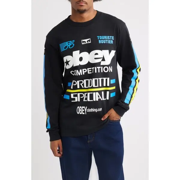 Obey Competition Graphic Long Sleeve T-shirt